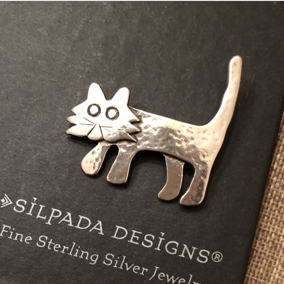Silpada | Jewelry | Vintage Silpada Sterling Silver Cat Pinbrooch I59 ...